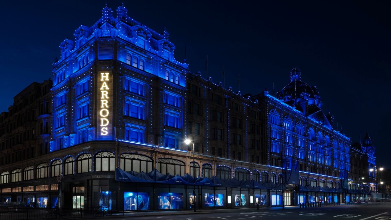 Burberry turns Harrods knight blue - Burberryplc